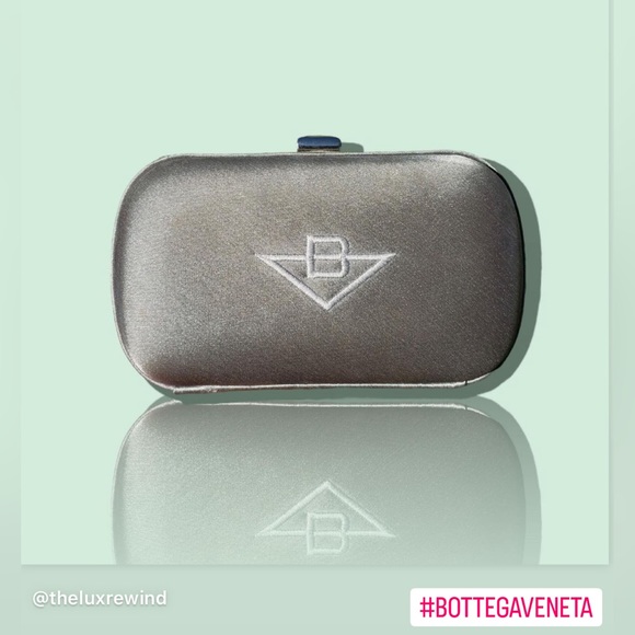 Bottega Veneta | Bags | Auth Rare Bottega Veneta Vintage Silver Grey ...